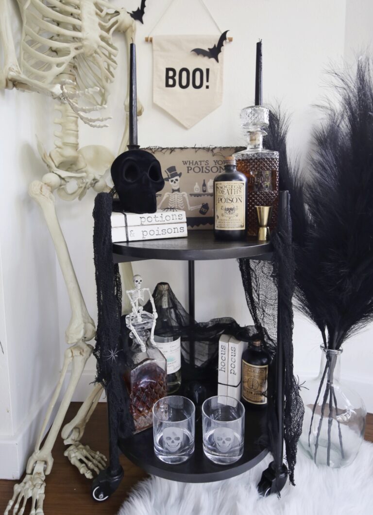 BOOzy Halloween Bar Setup - SBK Living