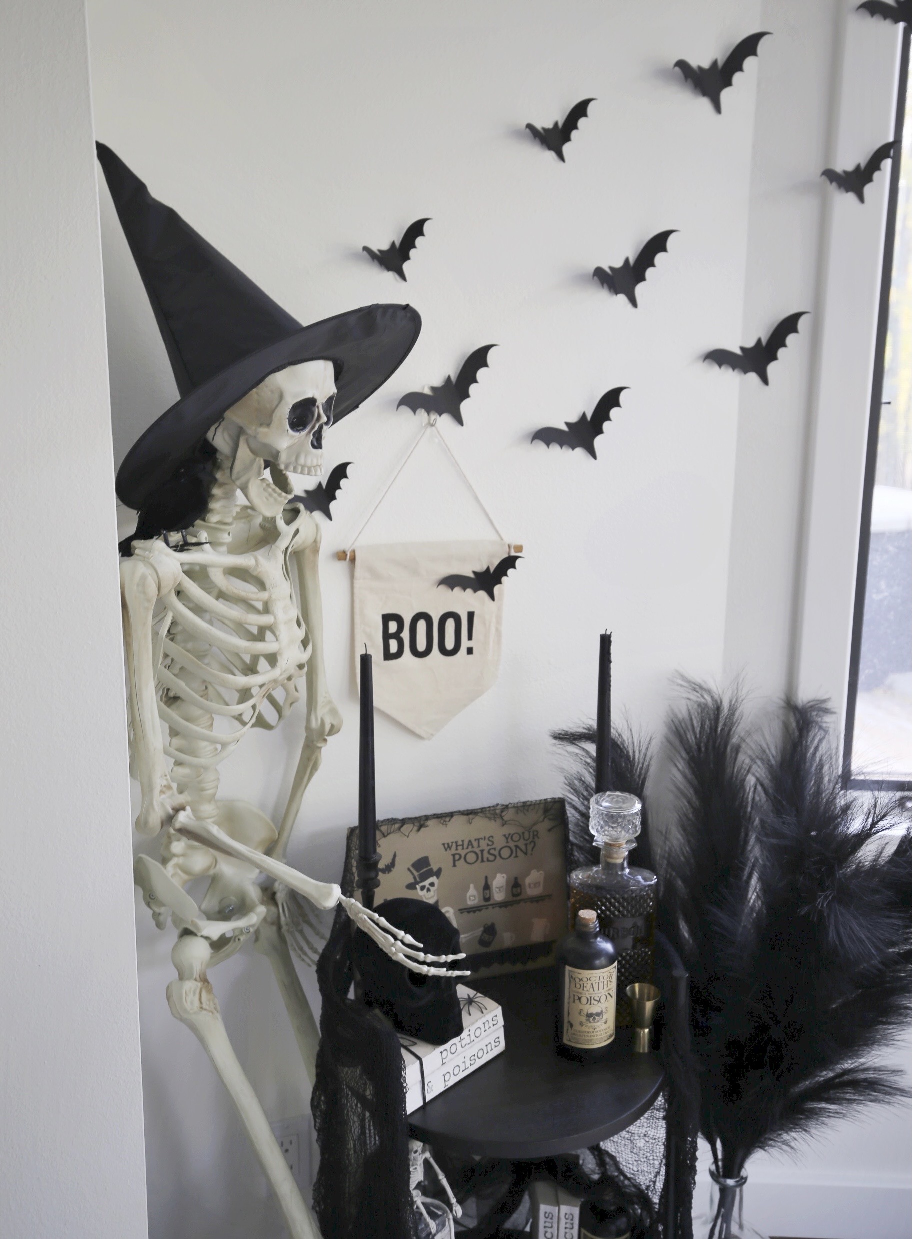 BOOzy Halloween Bar Setup - SBK Living