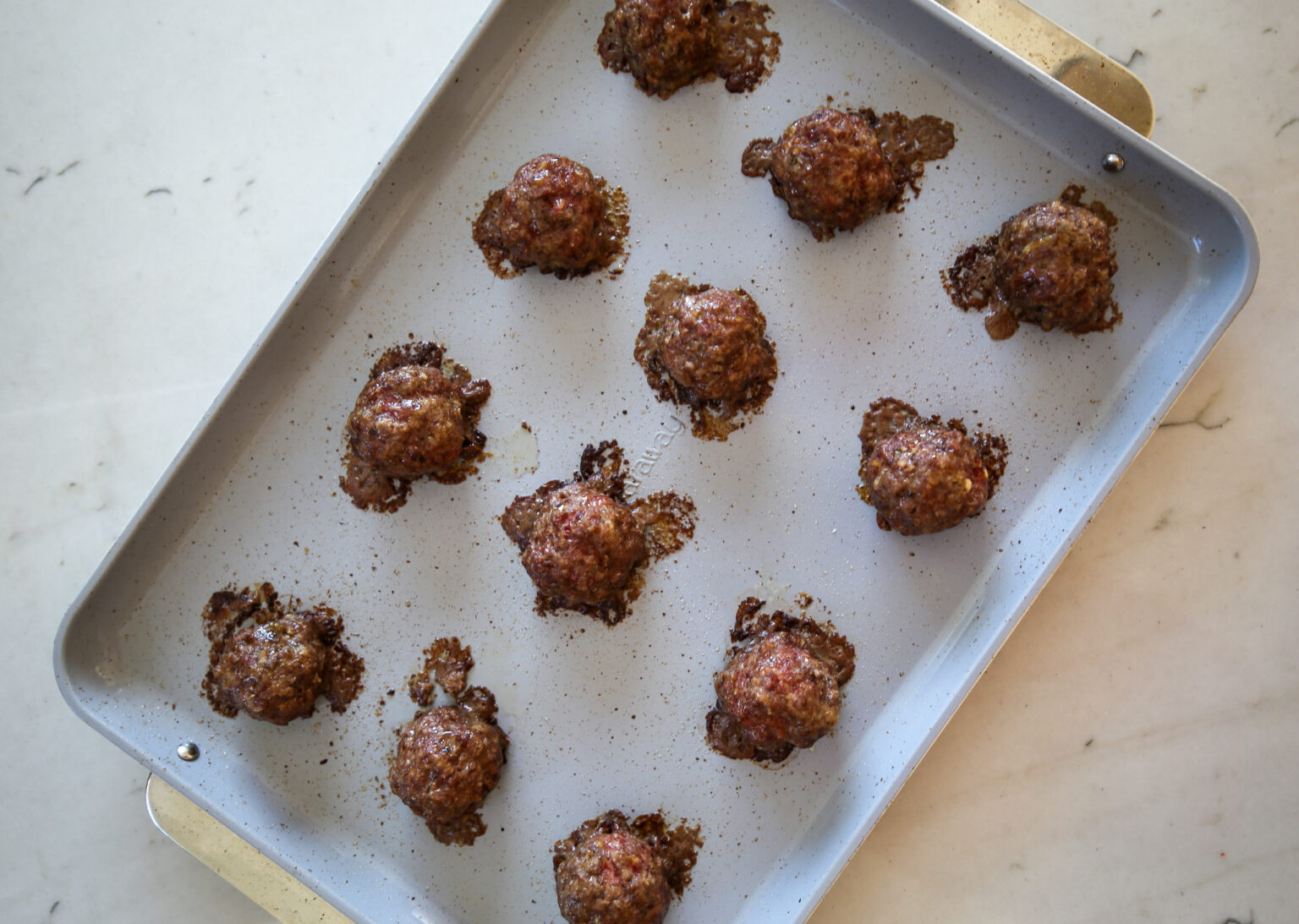 Baked Grass-Fed Beef Meatballs {GF} - SBK Living