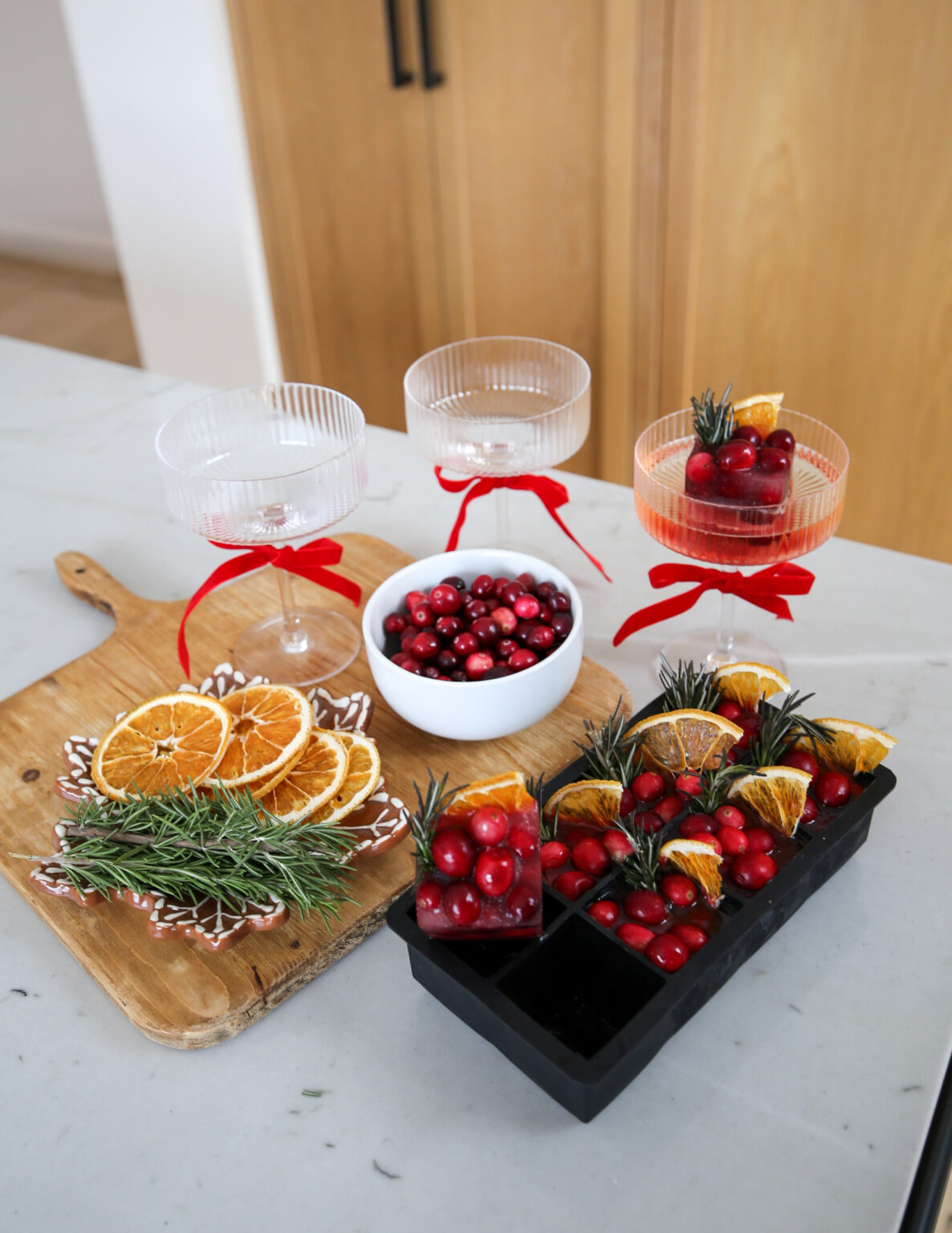 Holiday Mimosas w/ Fancy Ice Cubes - SBK Living