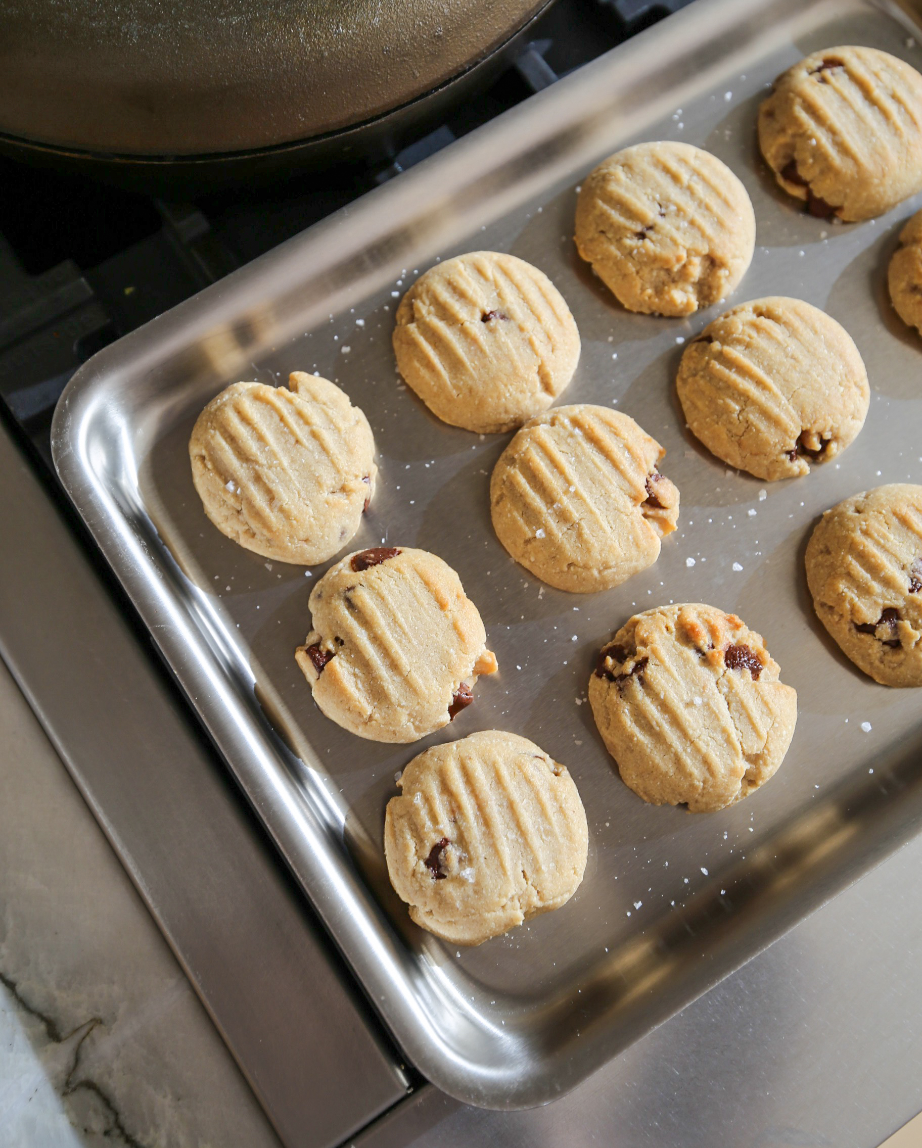 Soft Sea Salt Chocolate Chip Cookies \ No Added Sugar - SBK Living